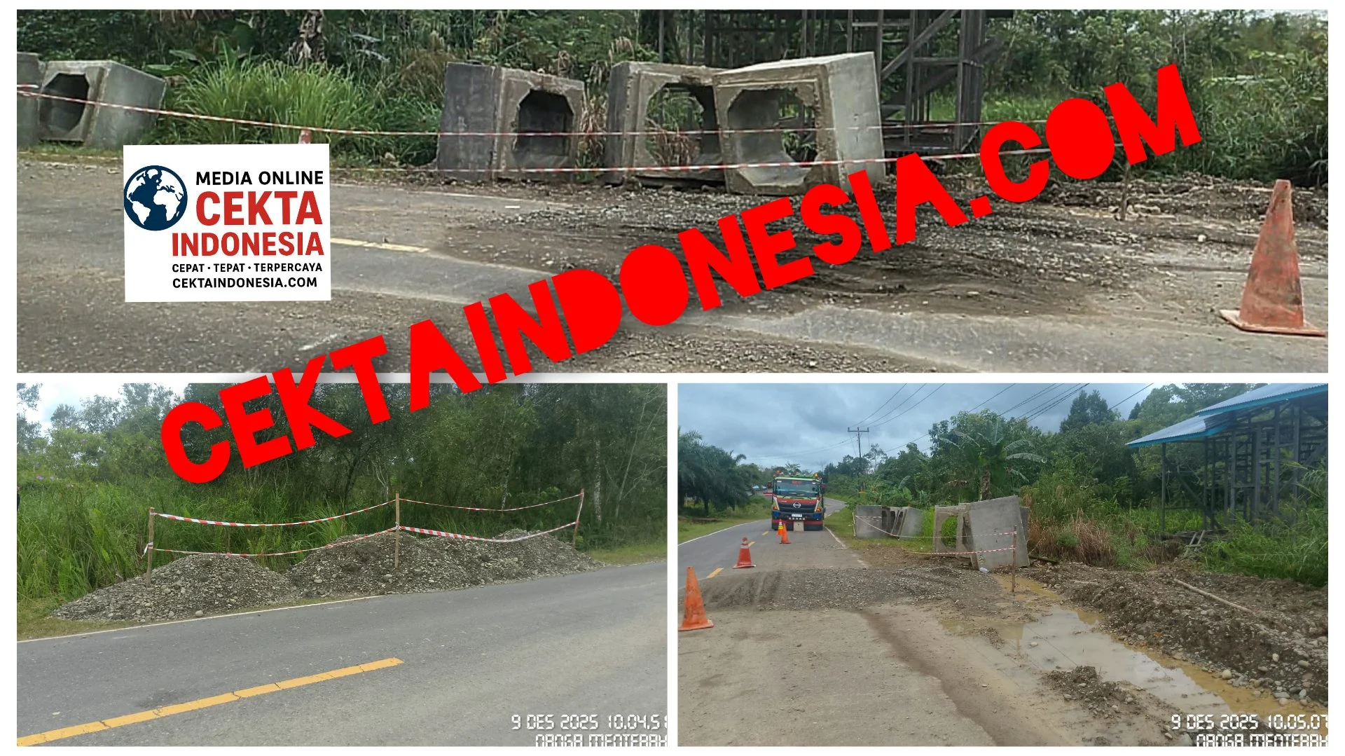 Dua Pengendara Tewas Diduga Tabrak Material Proyek Siluman di Mentebah ...